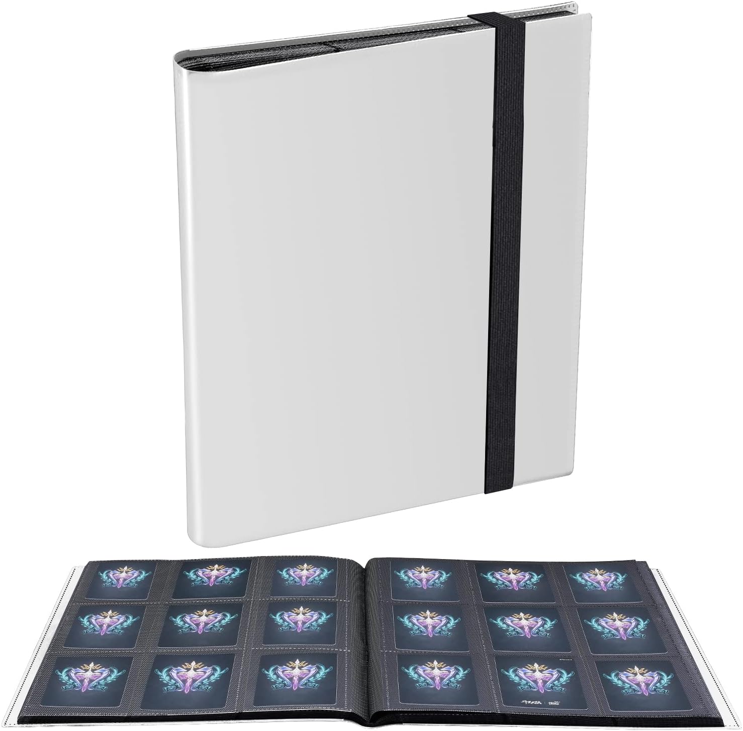 Amazon.com: JIQEZNL Card Binder, Upgraded 9 Pockets Trading Card ...