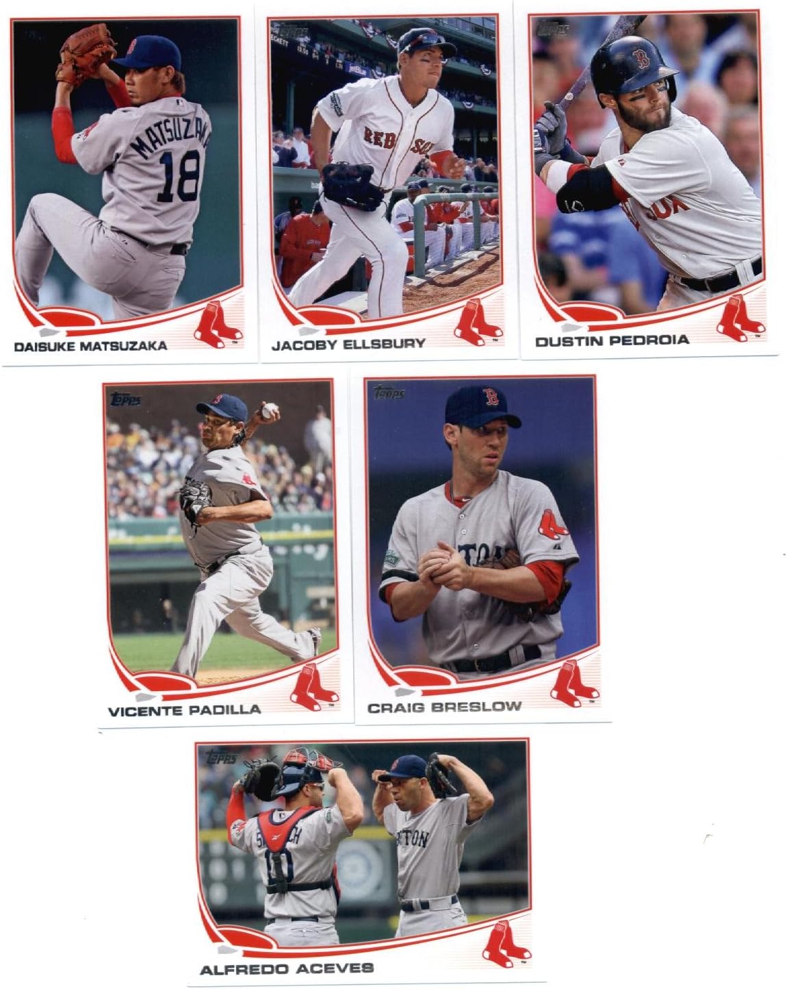 Amazon.com: 2013 Topps Baseball Boston Red Sox Complete Team Set (In ...