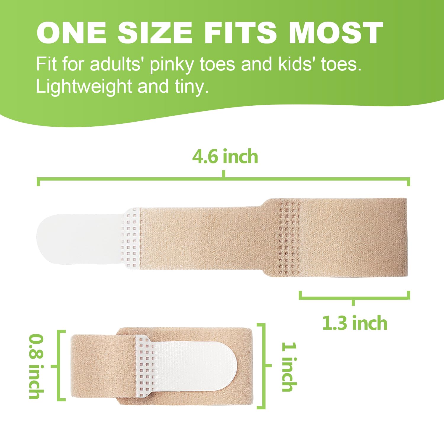 Snapklik.com : Reusable Fabric Buddy Toe Wraps For Pain, 8 Pack Of Toe ...