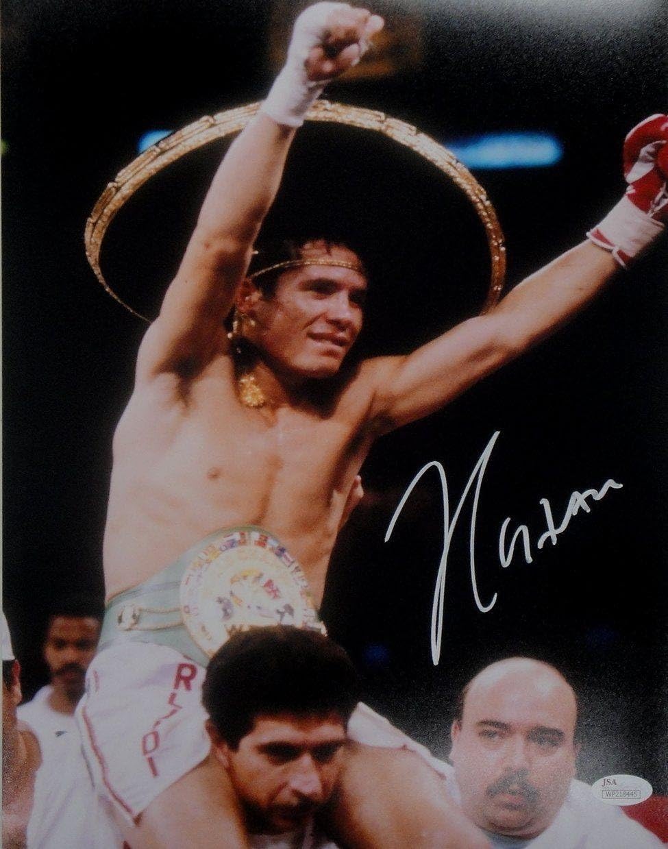 Julio Cesar Chavez Sr Signed Autographed 16x20 Photo Hands Up in Ring ...