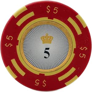 Amazon.com: Versa Games Crown Casino Clay Poker Chips in 13.5 Gram ...