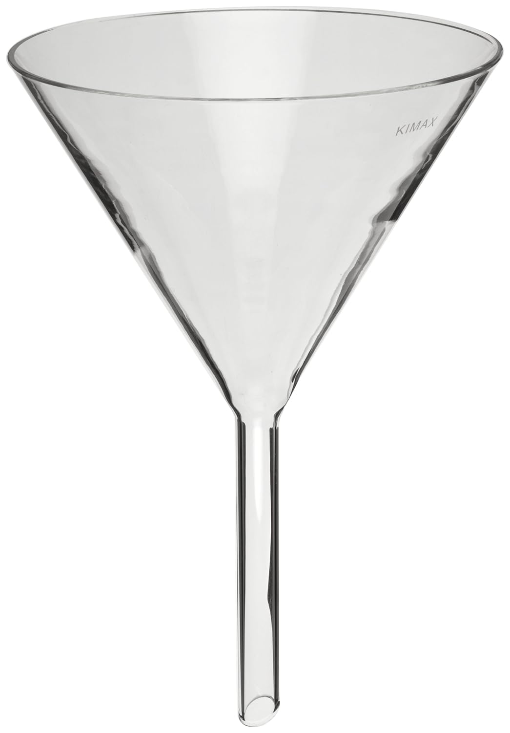Kimble 28980-200 Glass Round Filling Funnel, with Long Stem, 200mm ID ...