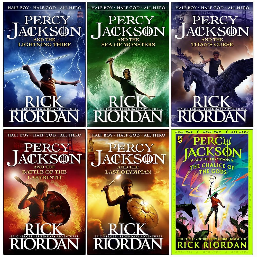 Percy Jackson and the Olympians 6 Books Collection Set By Rick Riordan ...