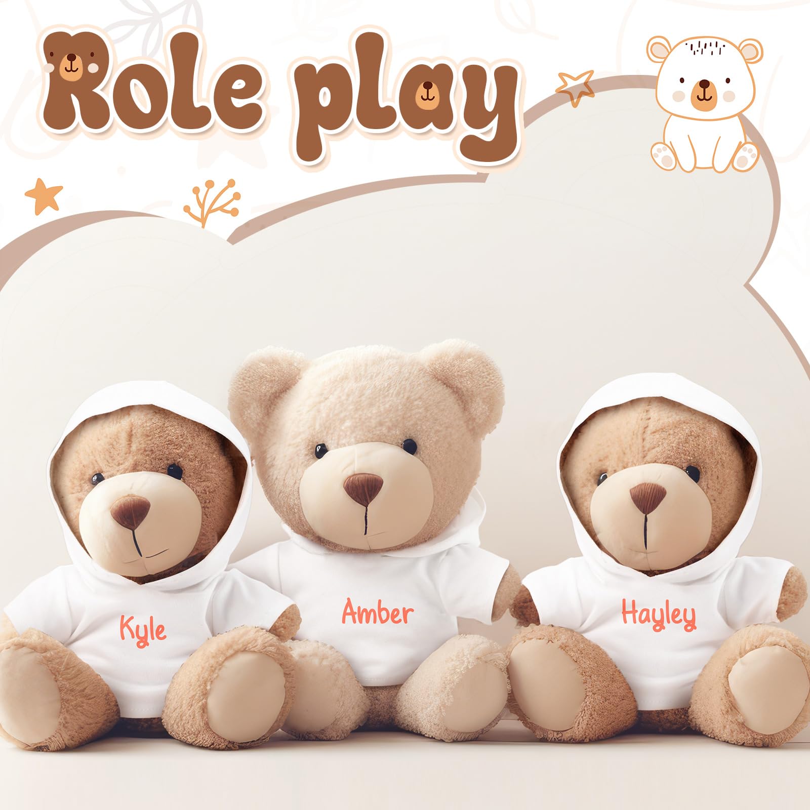Snapklik.com : 8-12 Inch Stuffed Animal Clothes Tshirt Sublimation ...