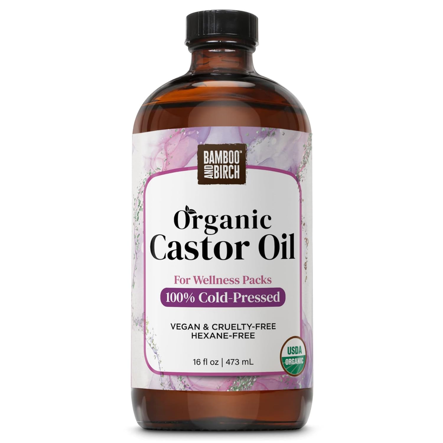 Amazon.com: BAMBOO AND BIRCH Castor Oil Organic Cold Pressed Unrefined ...