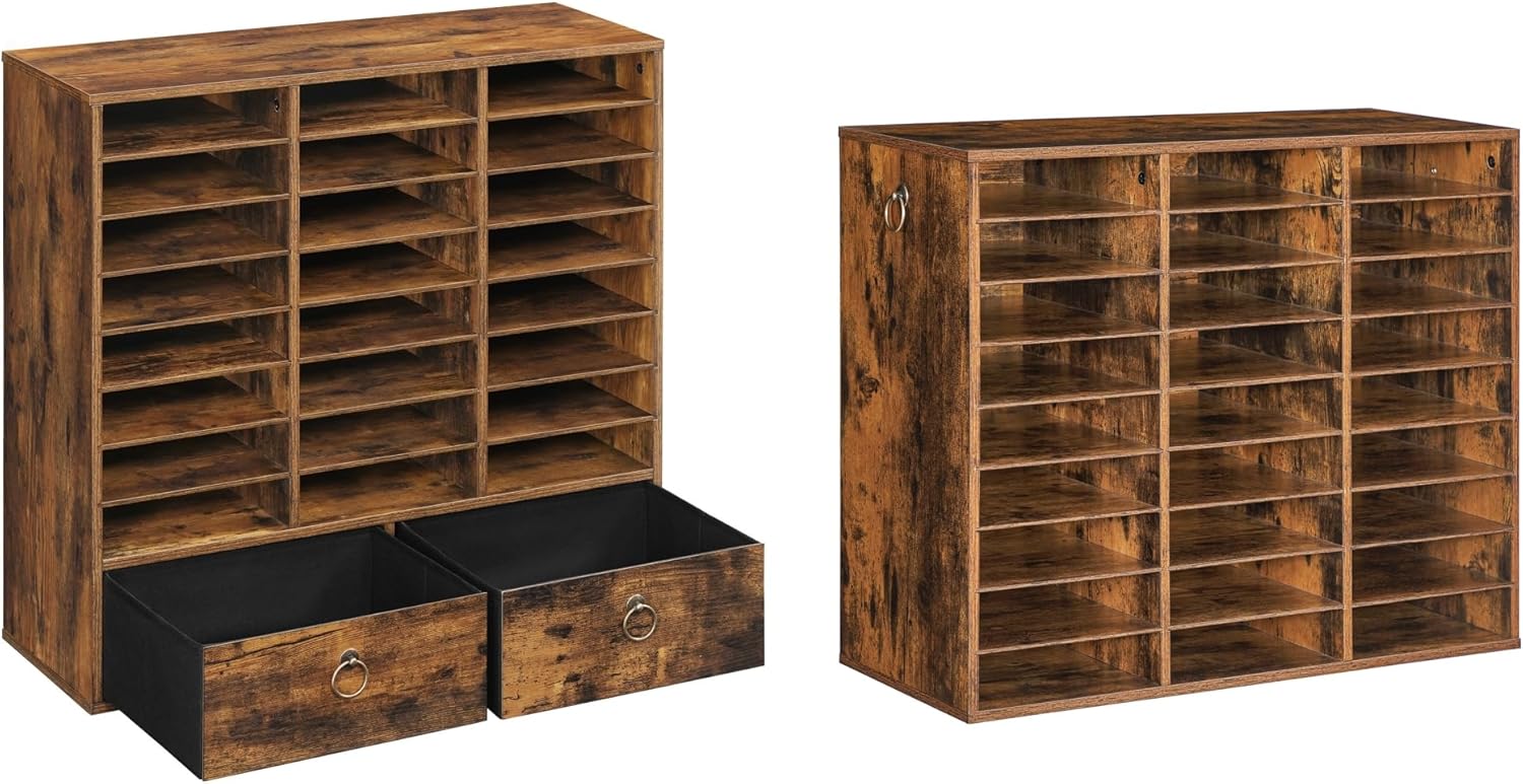 Amazon.com: HOOBRO Literature Organizer, Wooden Mail Sorter Organizer ...