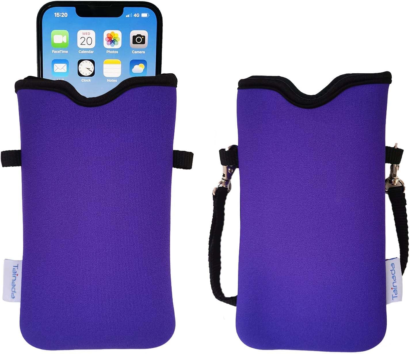 Amazon.com: Tainada Men Women Neoprene Phone Sleeve Pouch Case Bag w ...