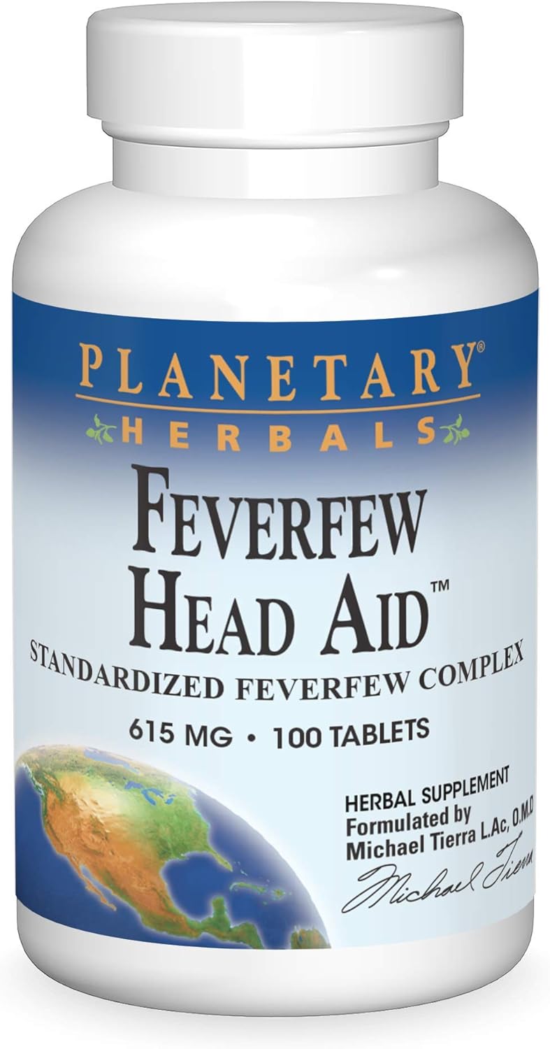 Amazon.com: Planetary Herbals Feverfew Head Aid, Standardized Feverfew ...