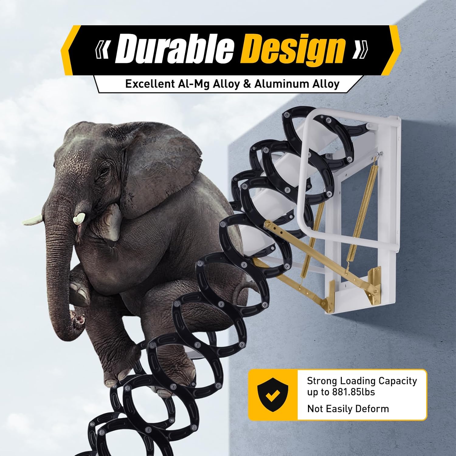 Escalera Ática Telescópica de 12 Pasos - Montado Ecuador | Ubuy