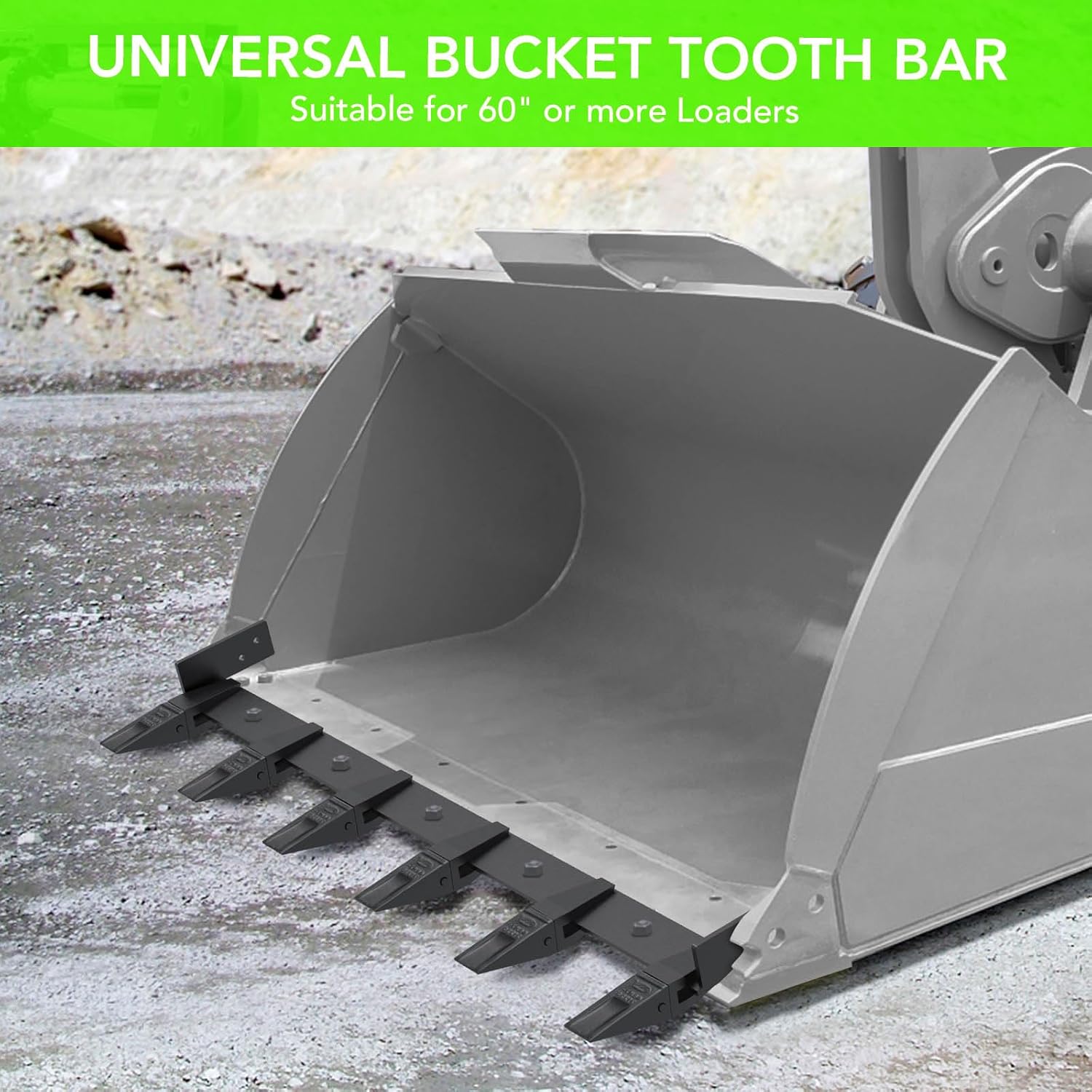 Bucket Tooth Bar, Tractor Bucket Teeth, 60 Steel Bucket Tooth Kit for ...