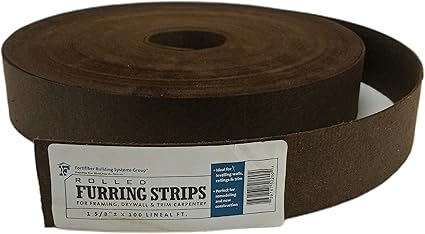 Amazon.com: Fortifiber Rolled Furring Felt Strips 1-5/8 in. X 100 ...