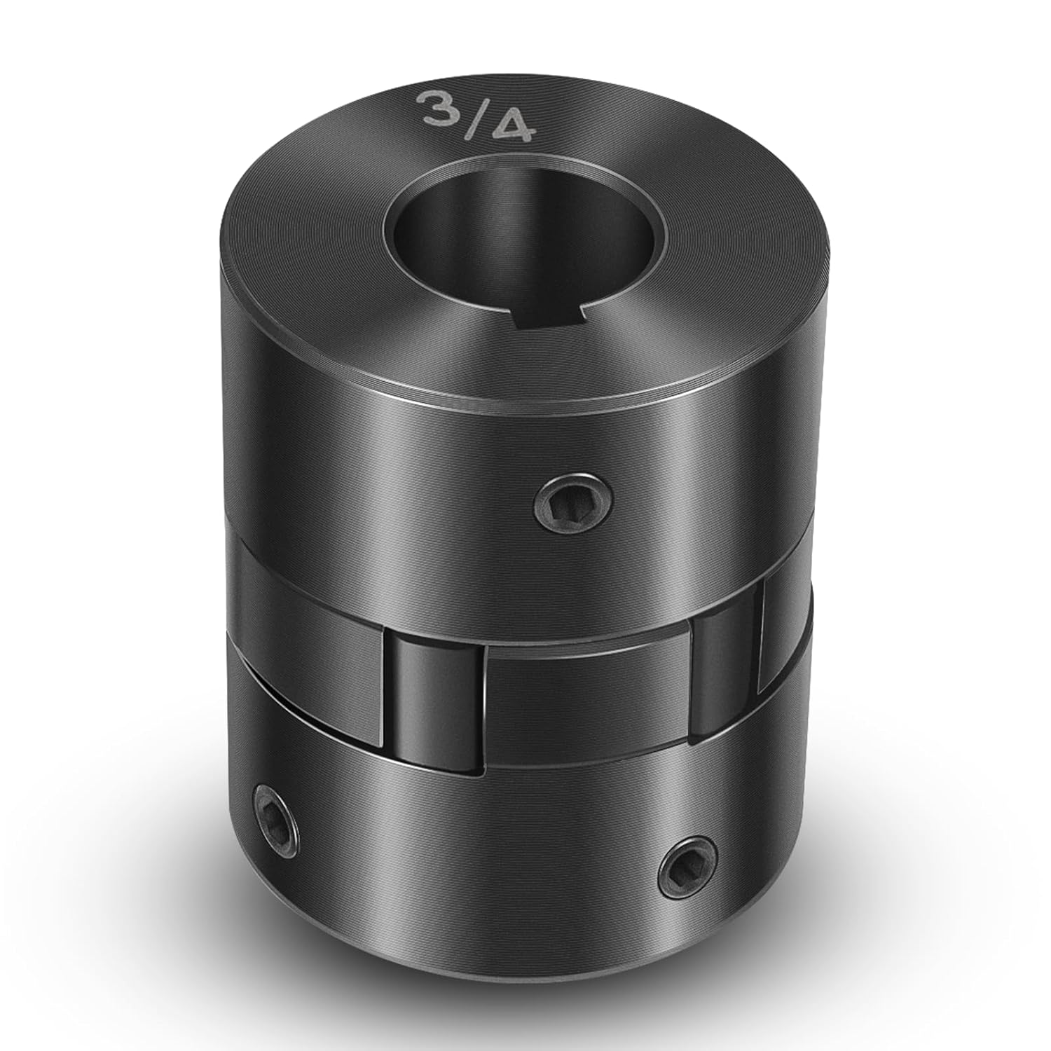 1/2" to 3/4" L075 Flexible 3-Piece L-Jaw Coupling Set & Buna-N NBR ...