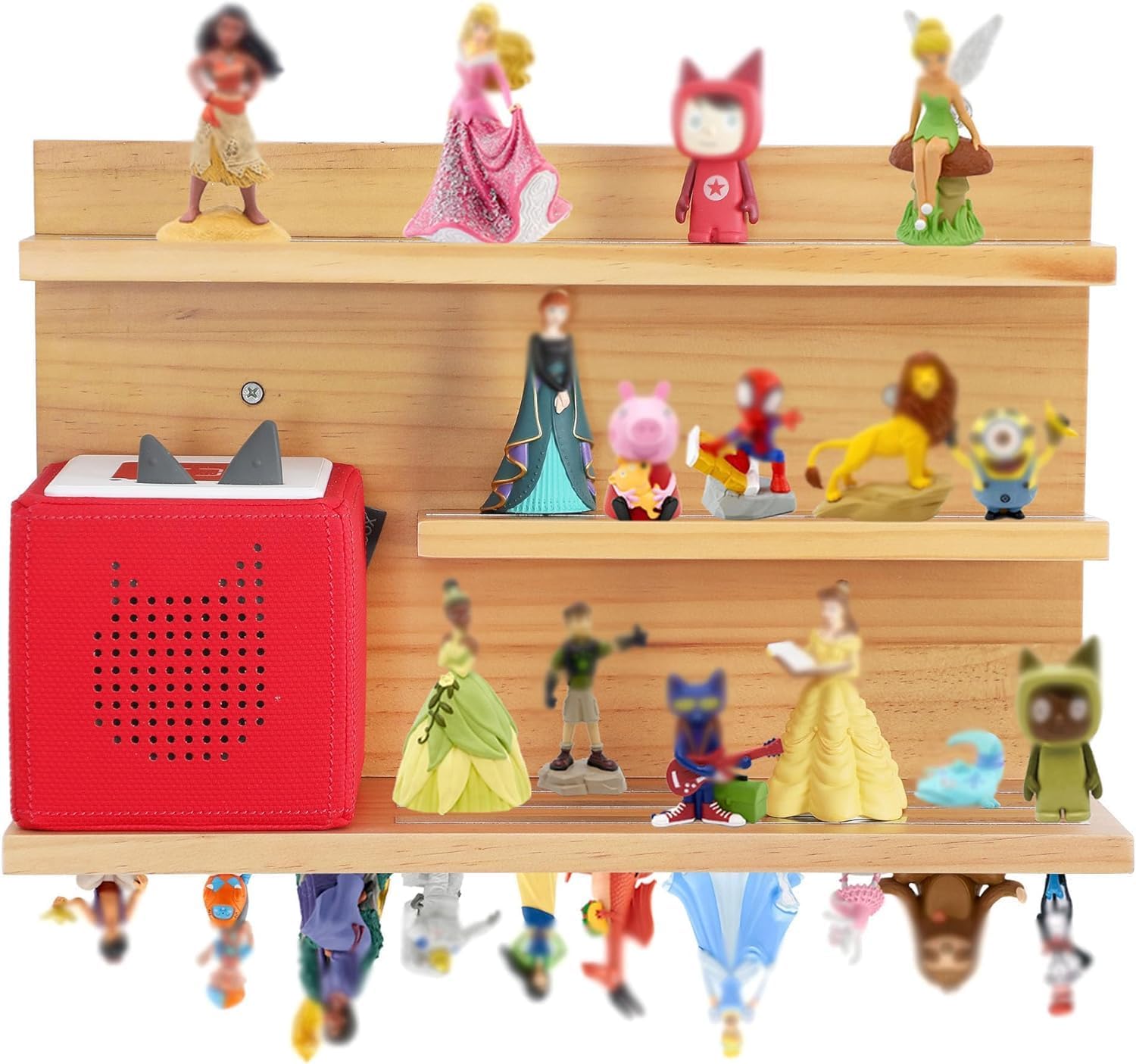 PHOENANCEE Magnetic Toniebox Shelf, Wall Floating Shelves for 48 ...