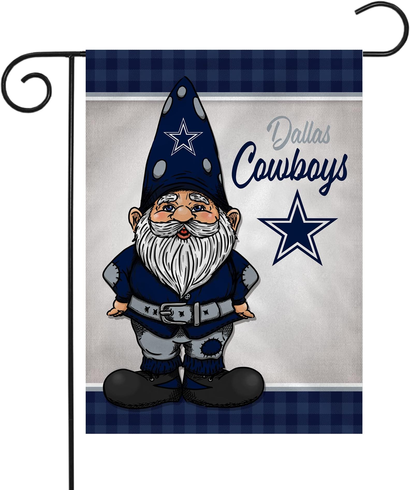Amazon.com : Dallas Cowboys Large Logo Double Sided Garden Banner Flag ...