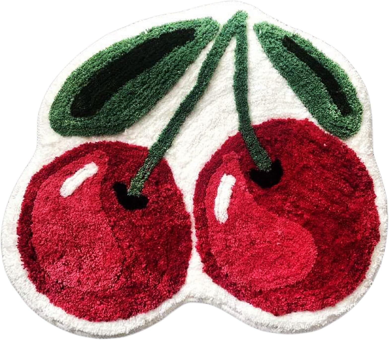 Amazon.com: FROZZUR Tomato Cute Bath Mat for Bathroom, Red Round Bath ...
