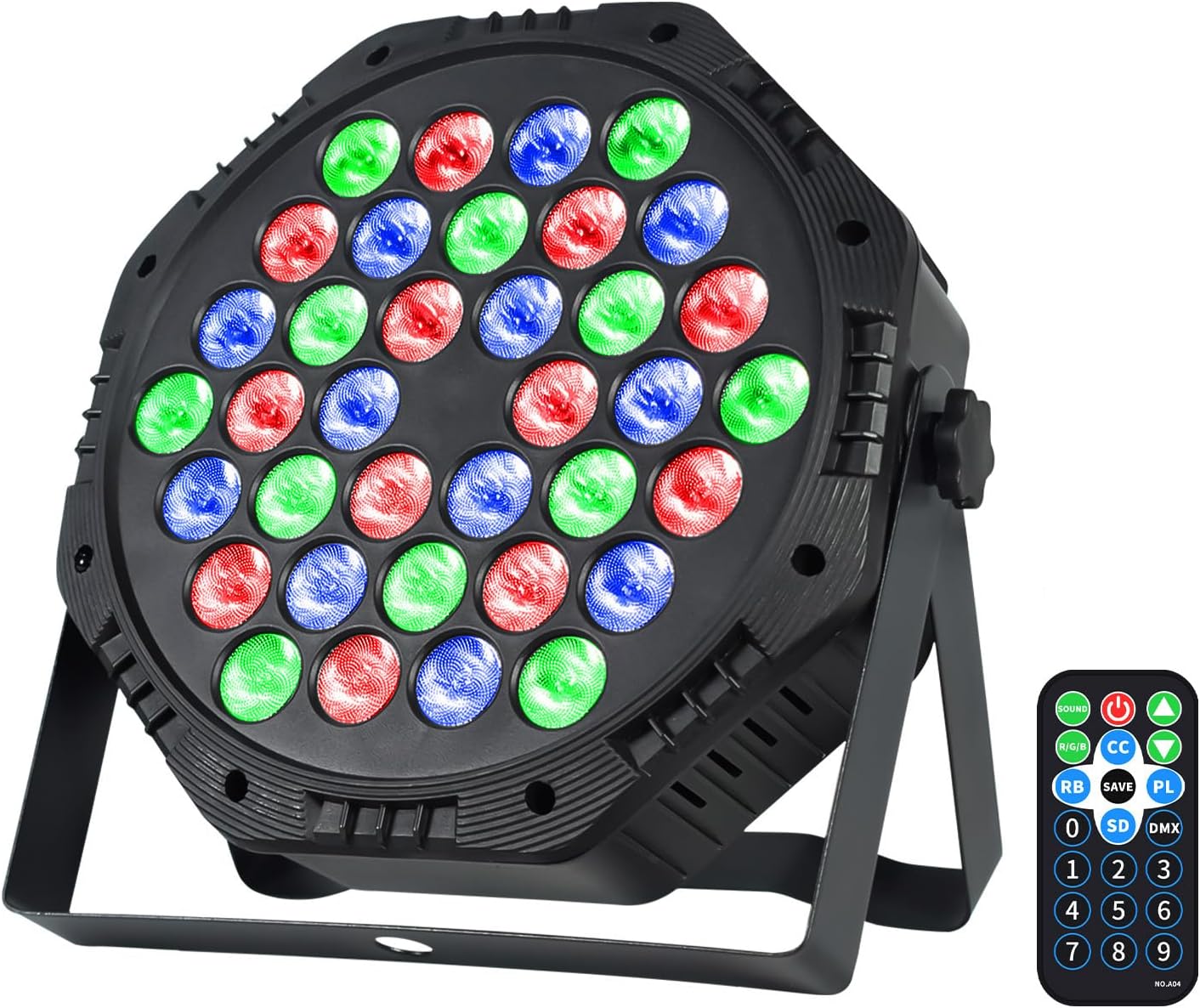 Par enciende 36 luces de etapa LED, iluminación de la etapa del control ...