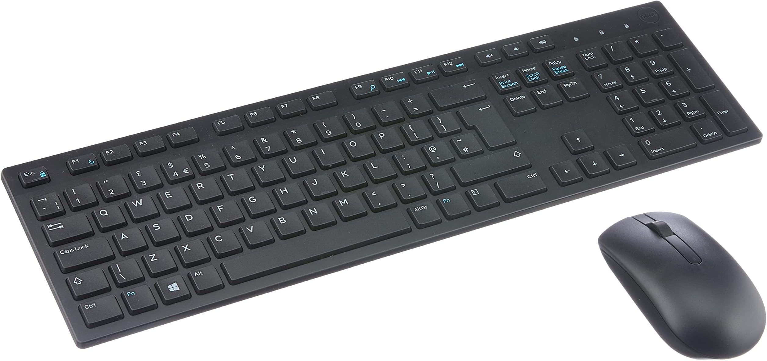 Dell Pro KM5221W - Keyboard and Mouse Set - Wireless - QWERTY - UK ...