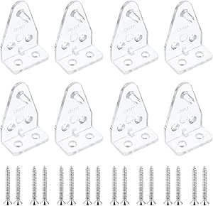 Amazon.com: Teaaha 8PCS Mini Blind Brackets - Clear Plastic Replacement ...