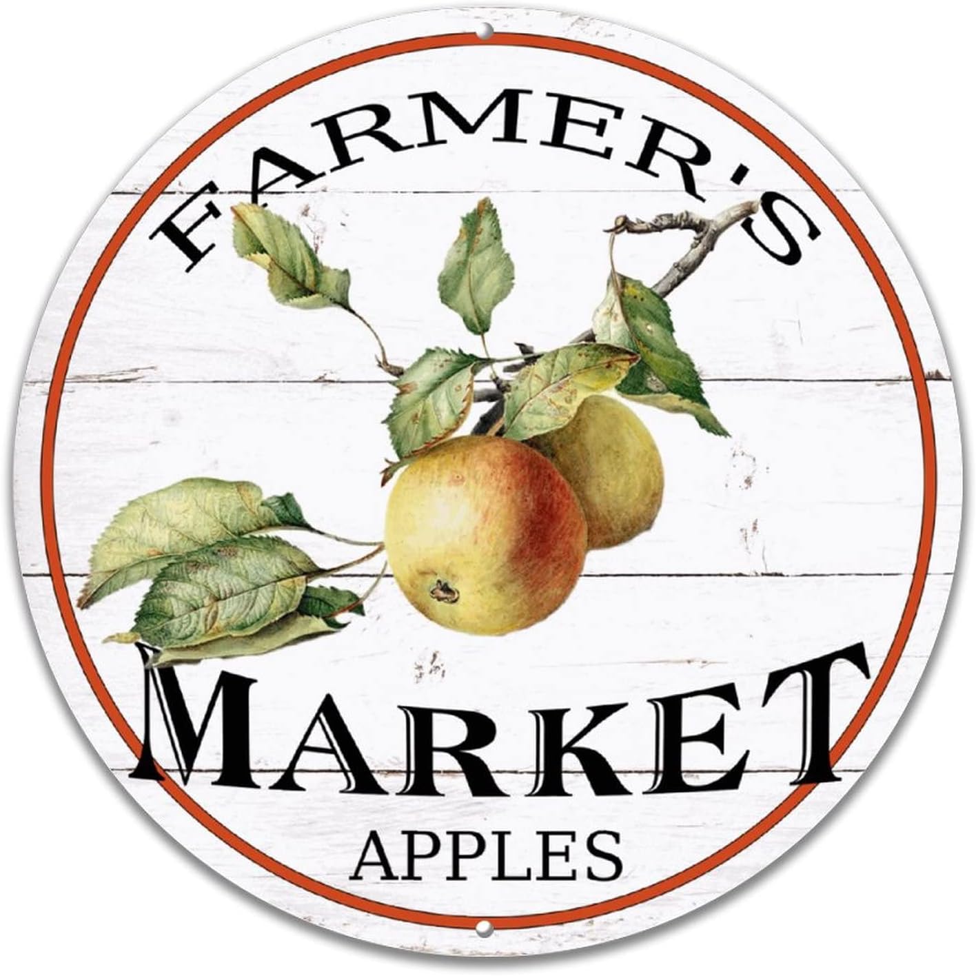 Amazon.com: Welcome Sign Front for Door Farmer's Market Fruit Round ...