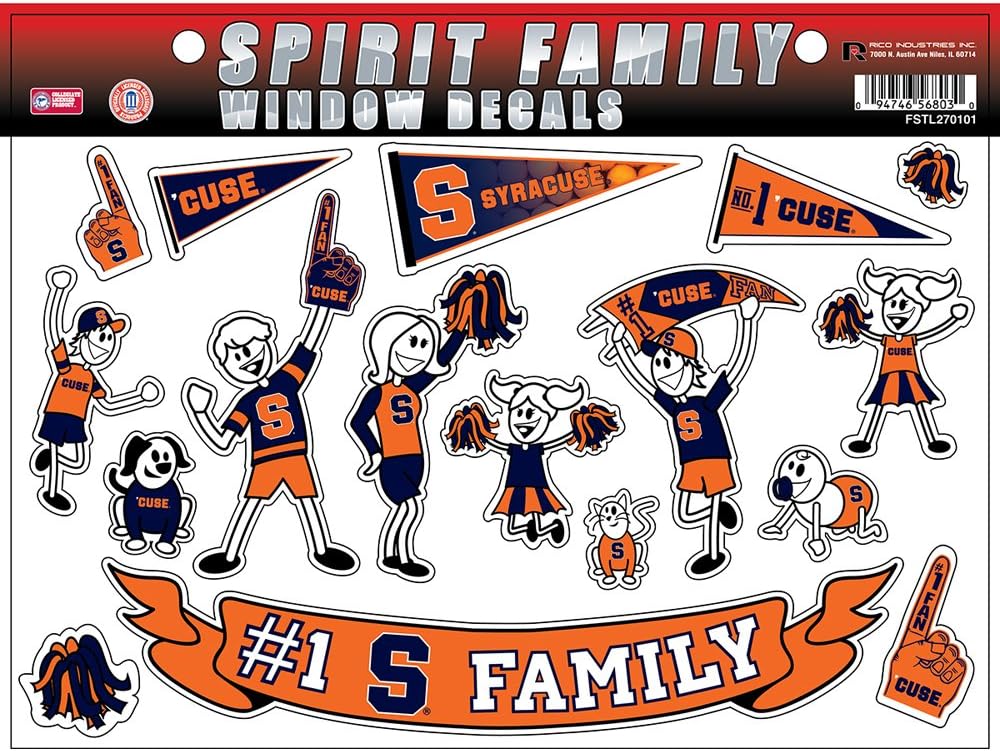 Amazon.com: NCAA Syracuse Orange Family Decals Sheet : Sports & Outdoors