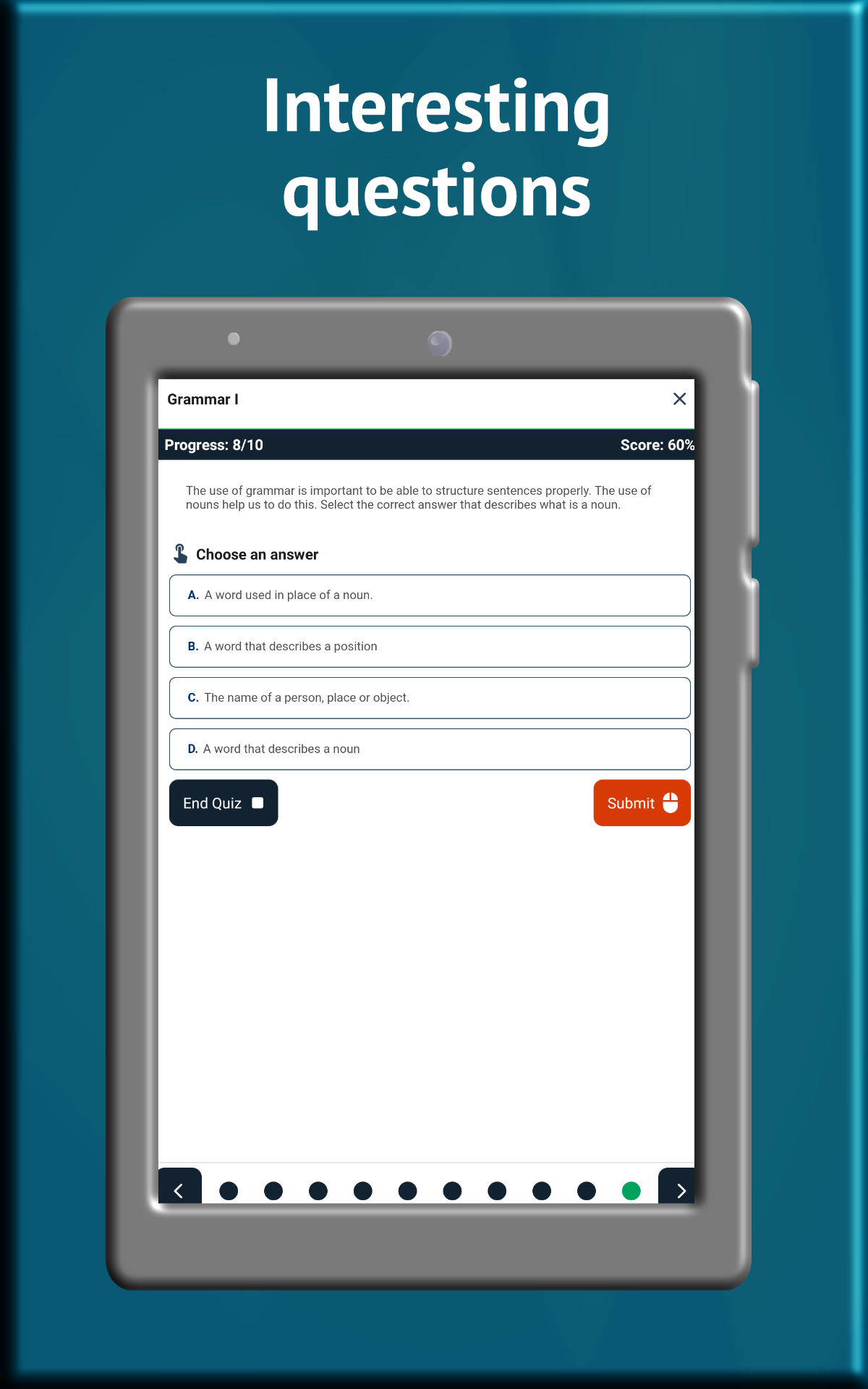 English Grammar Quiz App - Over 1000 English Language Questions ...