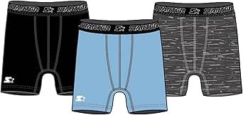 Starter Cotton Men’s Boxer Brief – 3 Pc Pack, Men’s Underwear Boxer ...