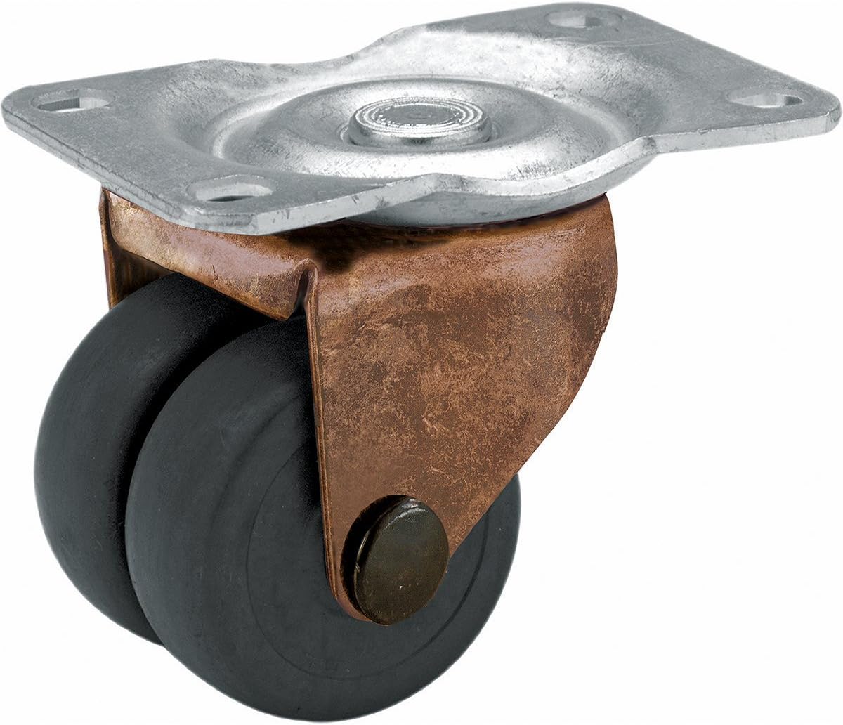 Amazon.com: Shepherd Hardware 9048 2-Inch Soft Rubber, Dual Wheel ...