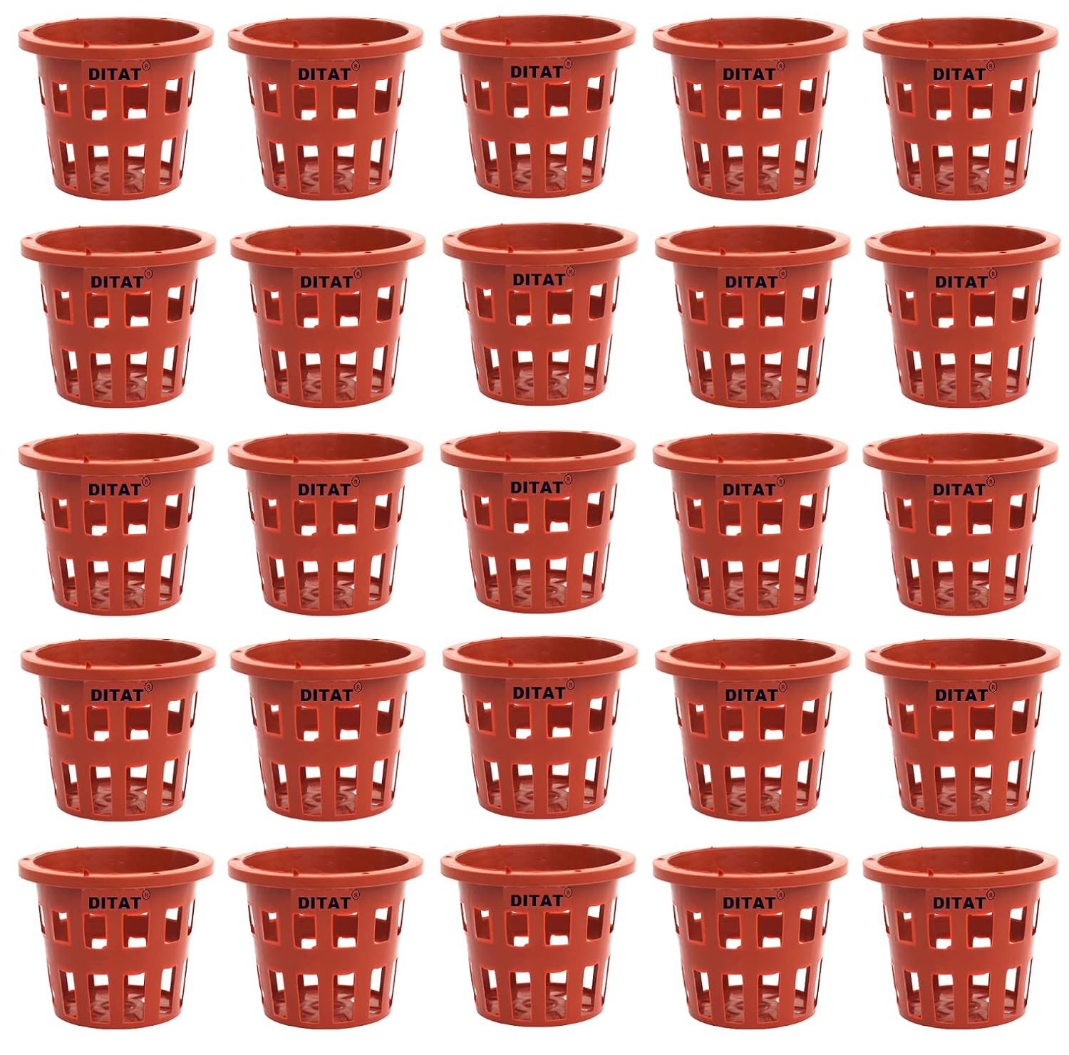 DITAT 4 Inch Net Pot Hydroponic/Aquaponic/Plant Sapling Net Pot (Pack ...