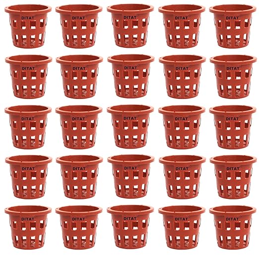 DITAT 4 Inch Net Pot Hydroponic/Aquaponic/Plant Sapling Net Pot (Pack ...