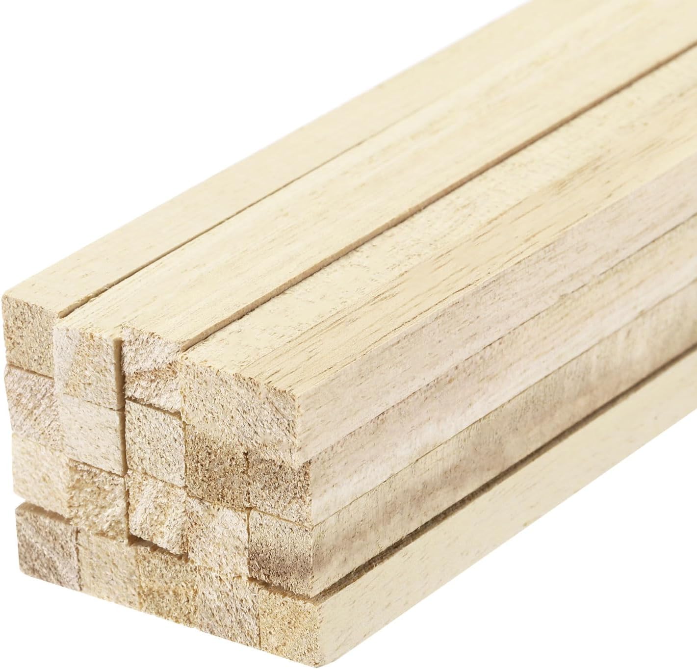 sourcing map Square Wooden Sticks, 20" x1/8" x1/8" Dowel Rod Unfinished ...