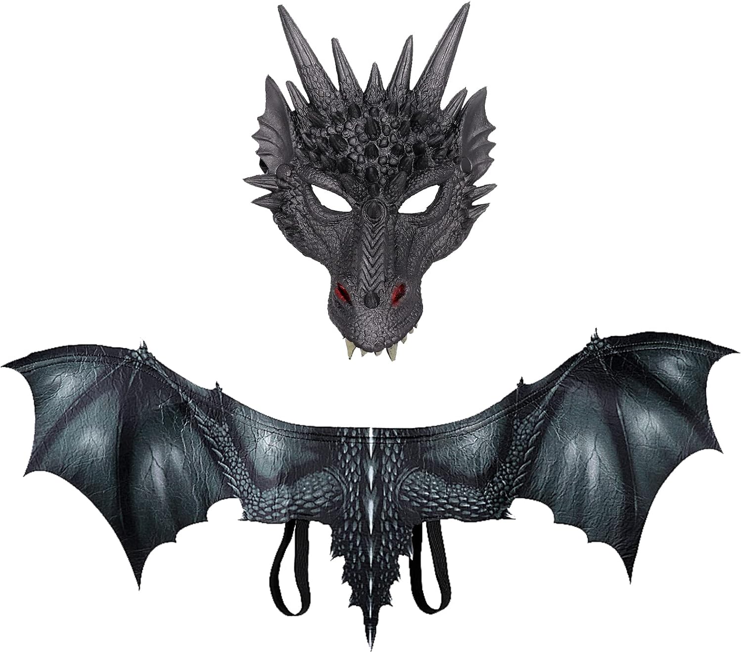 Amazon.com: Dragon Wings Mask Costume Devil Wing Adult Bat Wings for ...