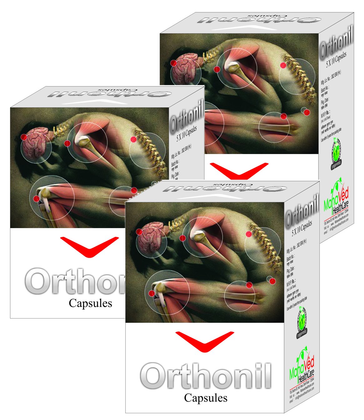 Buy Mahaved Orthonil Capsules - 50 Capsules (Pack of 3) Online at Low ...