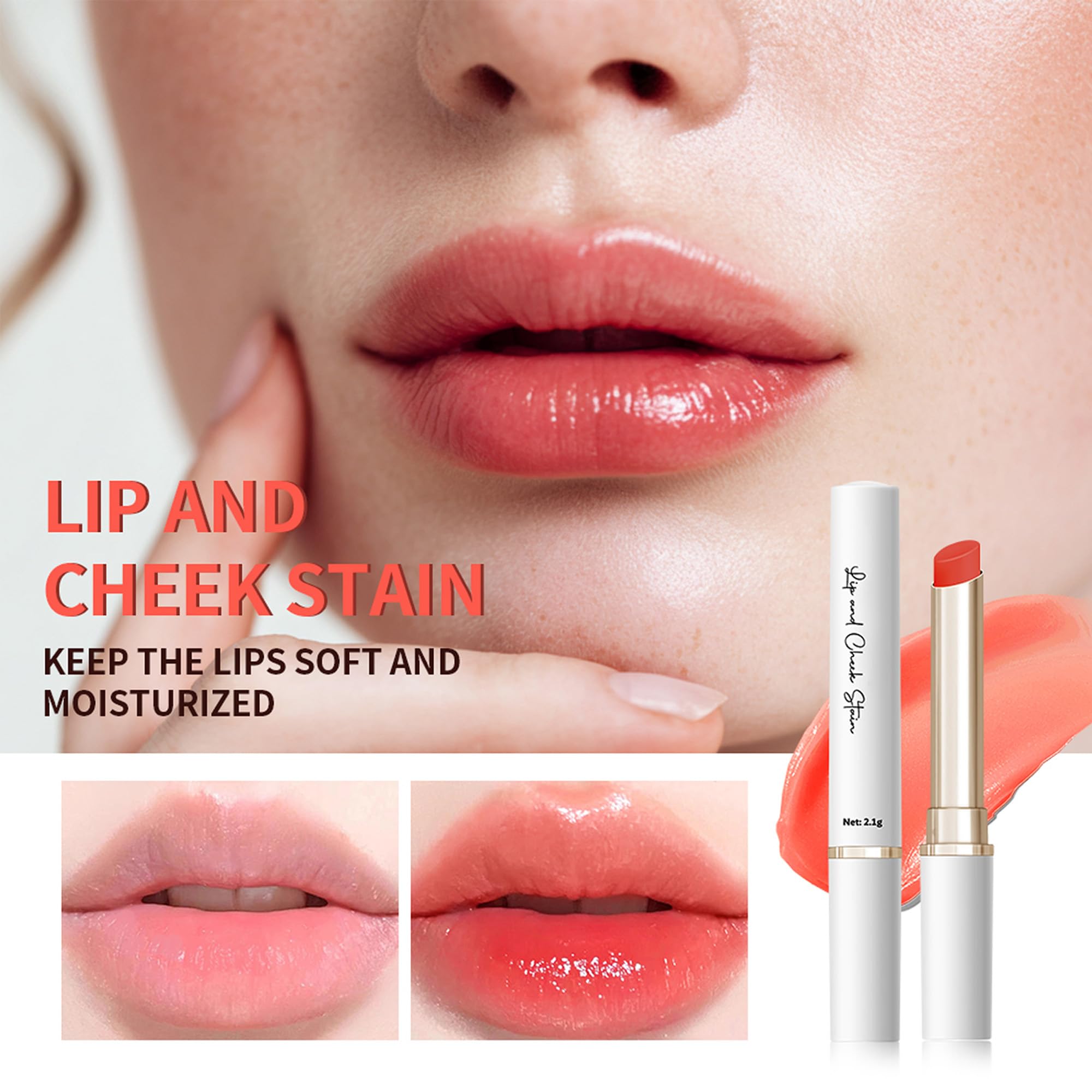 Snapklik.com : Color Changing Lipstick, Tinted Lip Balm Long-lasting ...
