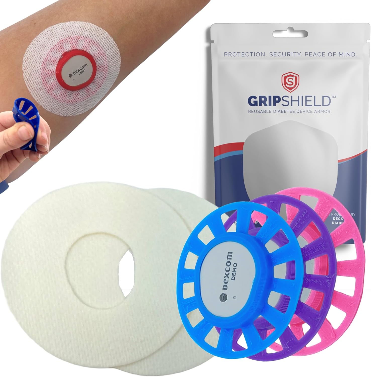 Amazon.com: GripShield 3-Pack: Ultimate Bump Guard for Dexcom G7, Stelo ...
