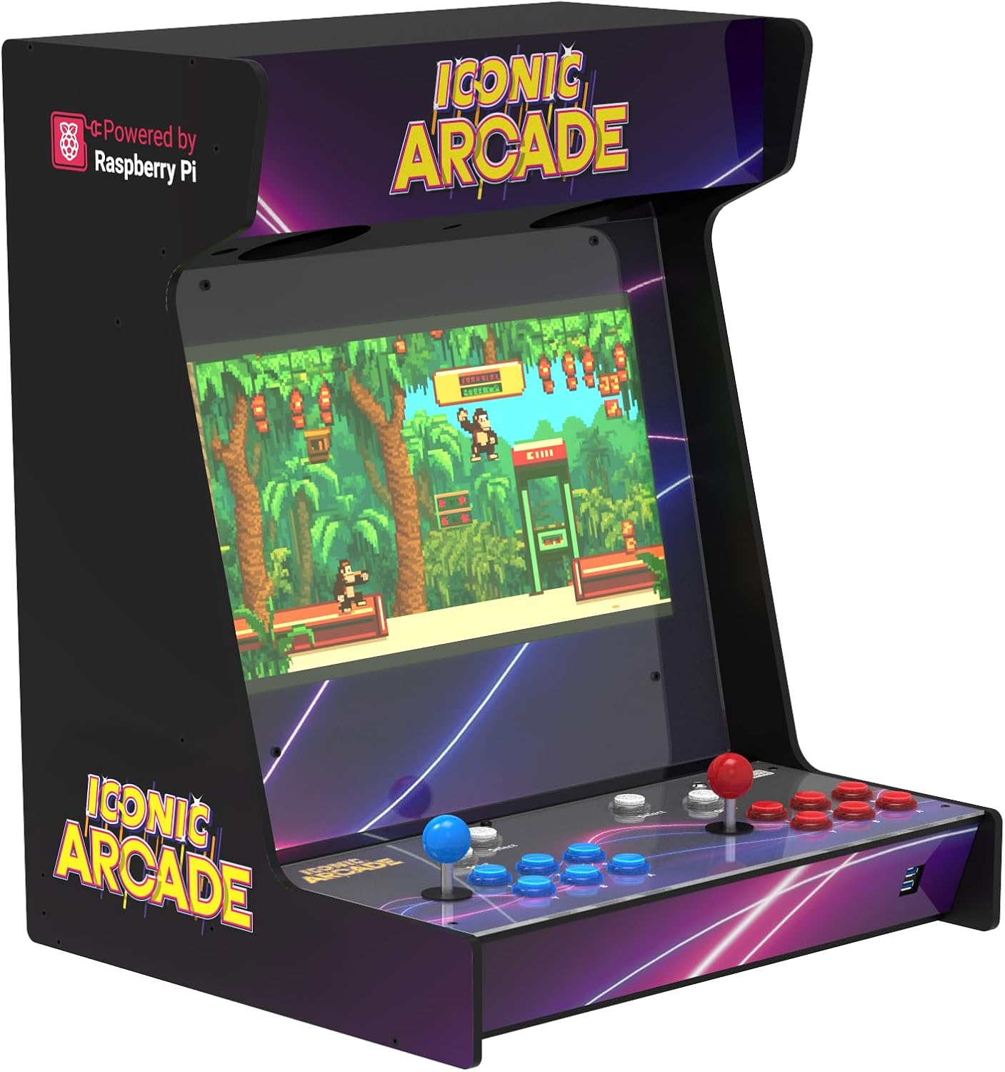 Iconic Arcade - Borne d'Arcade rétro Gaming: 140 Jeux Inclus et Plus de ...