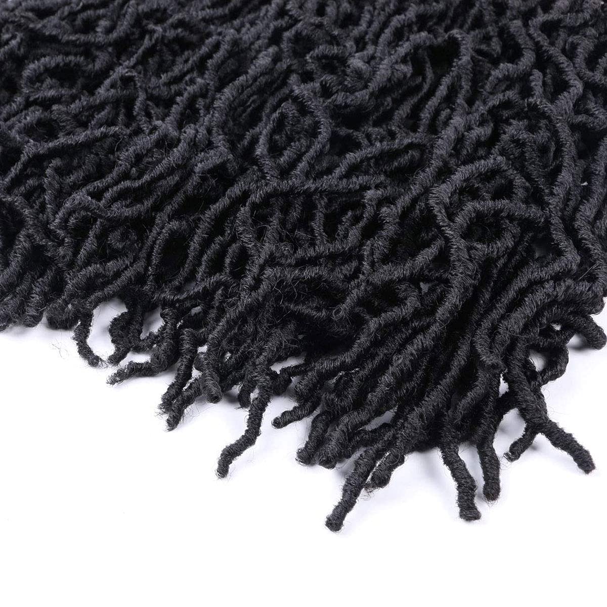 36 Inch New Soft Locs Crochet Hair Pre Looped 4 Packs Super Long Faux ...