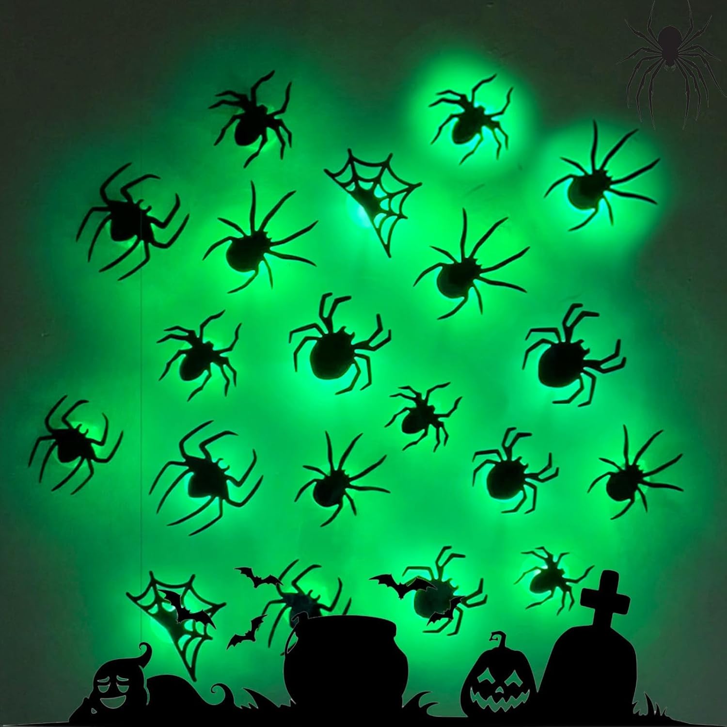Amazon.com: 2025 New Halloween 3D Lighted Bats, 3D Bats LED Halloween ...