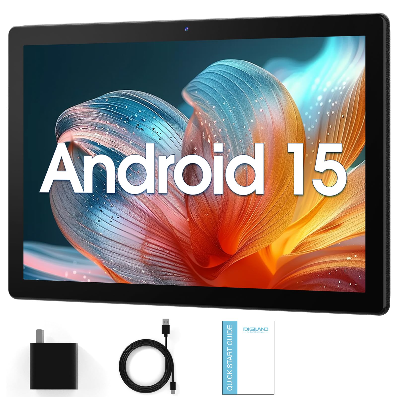 DigiLand 10.1 Inch Tablet Android 15 User Manual (Model DL1036)
