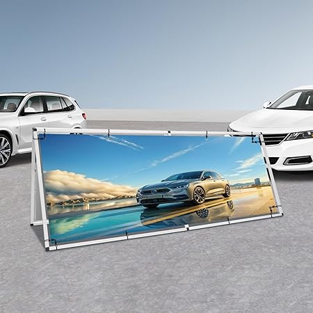 Amazon.com : Horizontal A Frame Banner Stand, 3ft x 8ft Double Sided ...