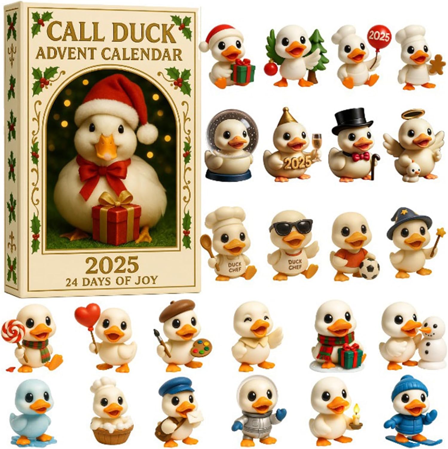 Call Duck Advent Calendar 2025,24 Days of Cute Duck Gifts,Christmas ...