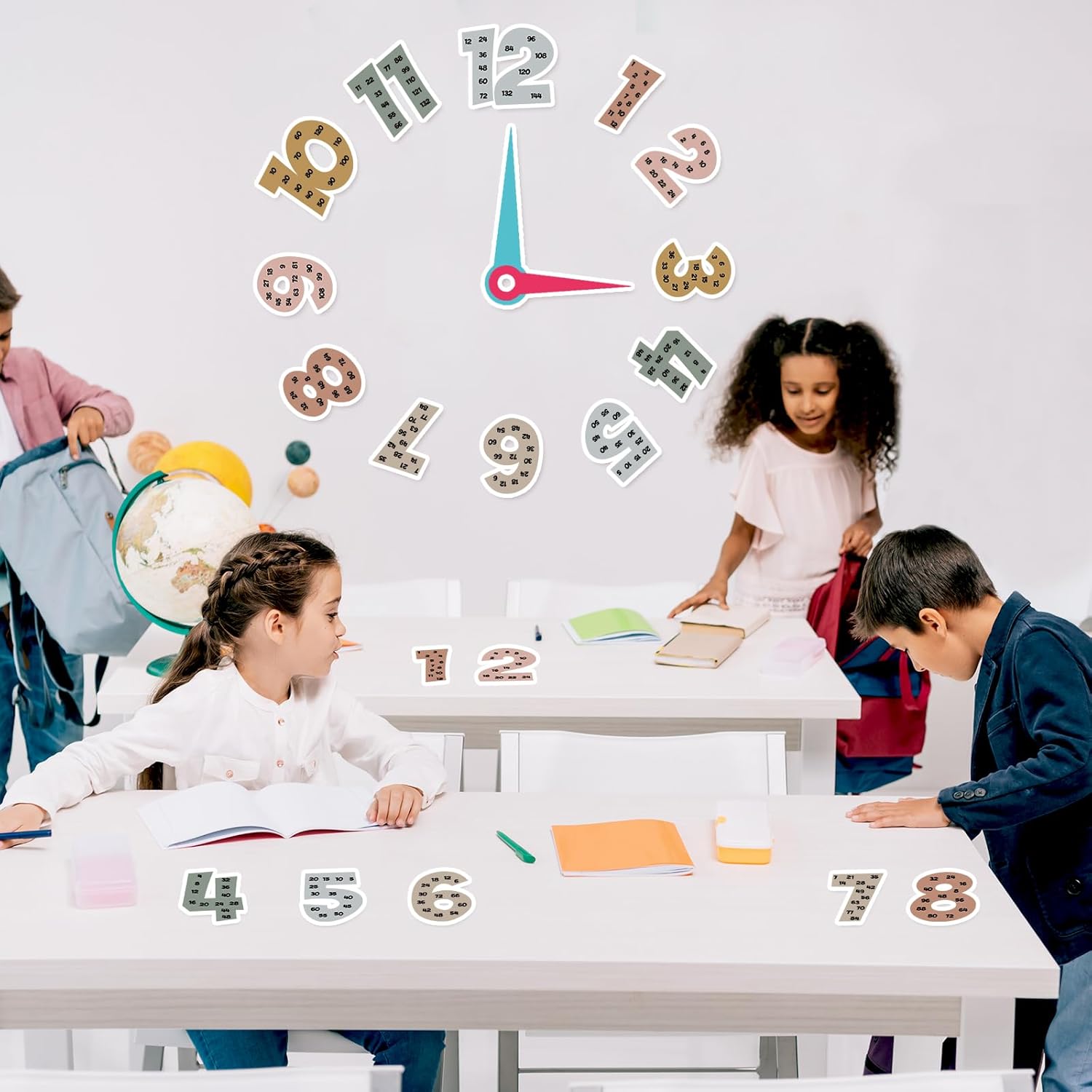 Multiples Posters Set Multiple Math Posters from 1 to 12 Counting ...