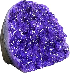 Amazon.com: Natural Purple Geode Cluster 300-400g (0.66-0.88lb) 5-10cm ...