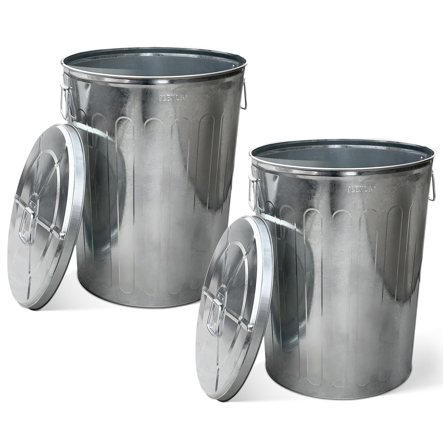 Amazon.com: Plexon Large Metal Trash Can with Lid 20 Gallon, Decorative ...