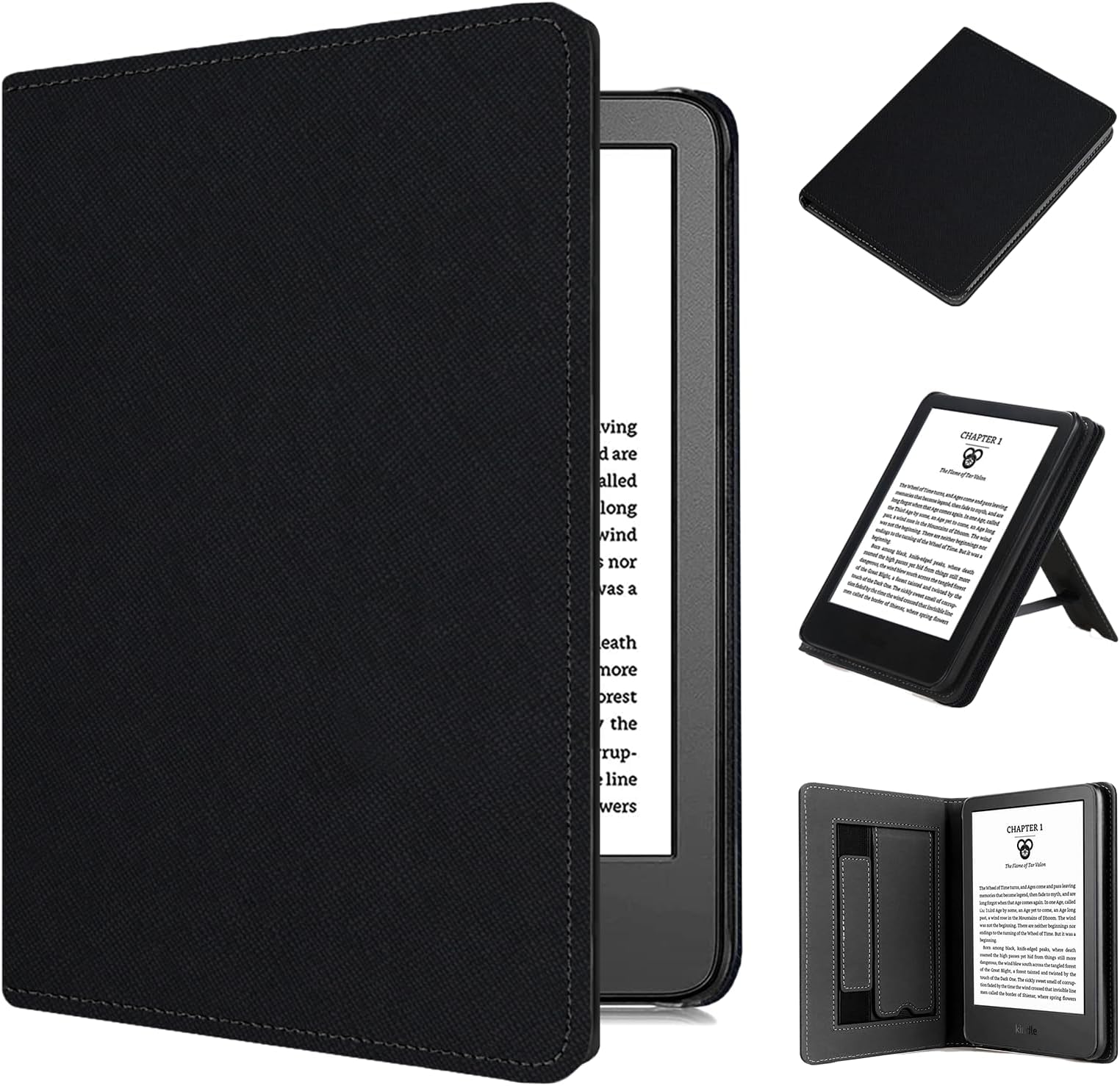 GTOMY Case for Kindle 6" (2022) E-Reader, Soft PU Leather Cover with ...