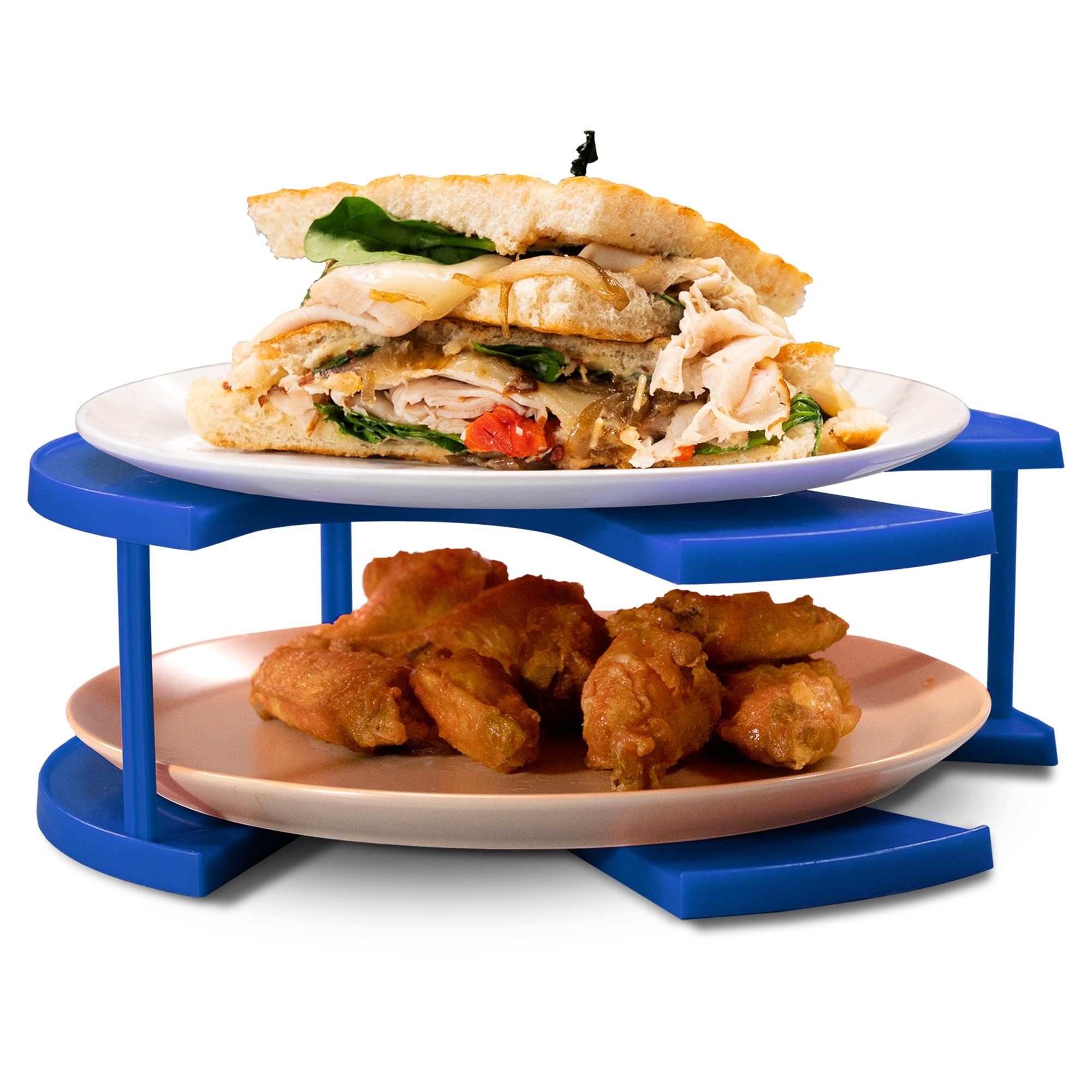 Amazon.com | DoubleWave Polypropylene Plastic Blue two tier microwave ...