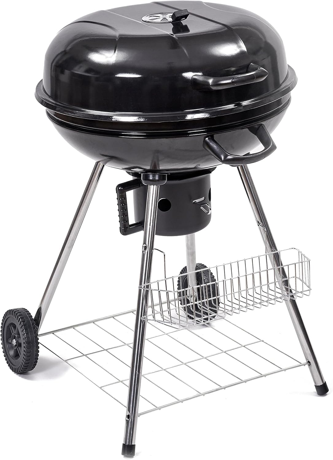 Hi-Gear Classic Kettle Barbecue with Wheels & Porcelain Enamel Lid ...