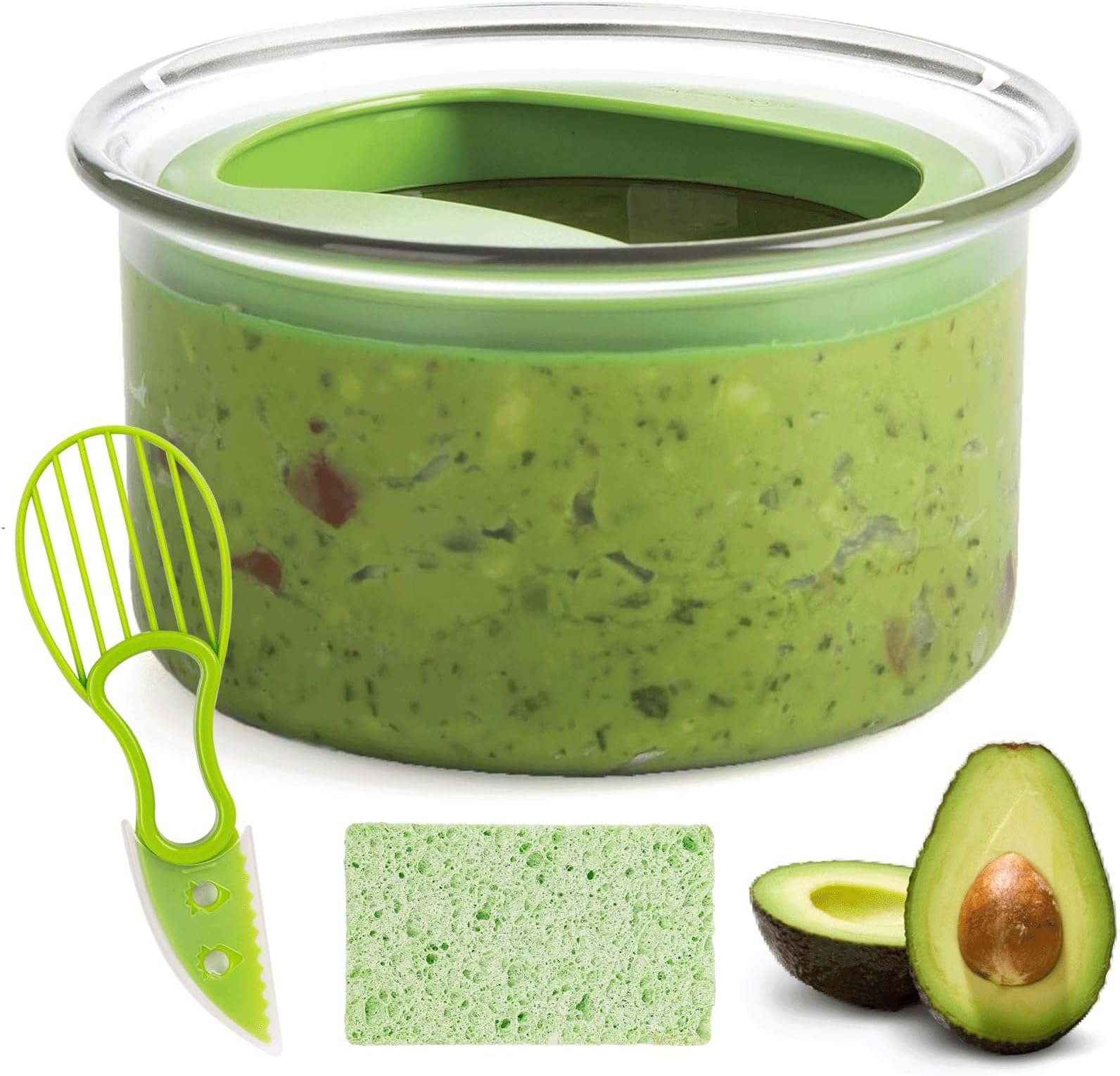 Amazon.com: NANBUZZ SOLUTIONS Guacamole Keeper Storage Container with ...