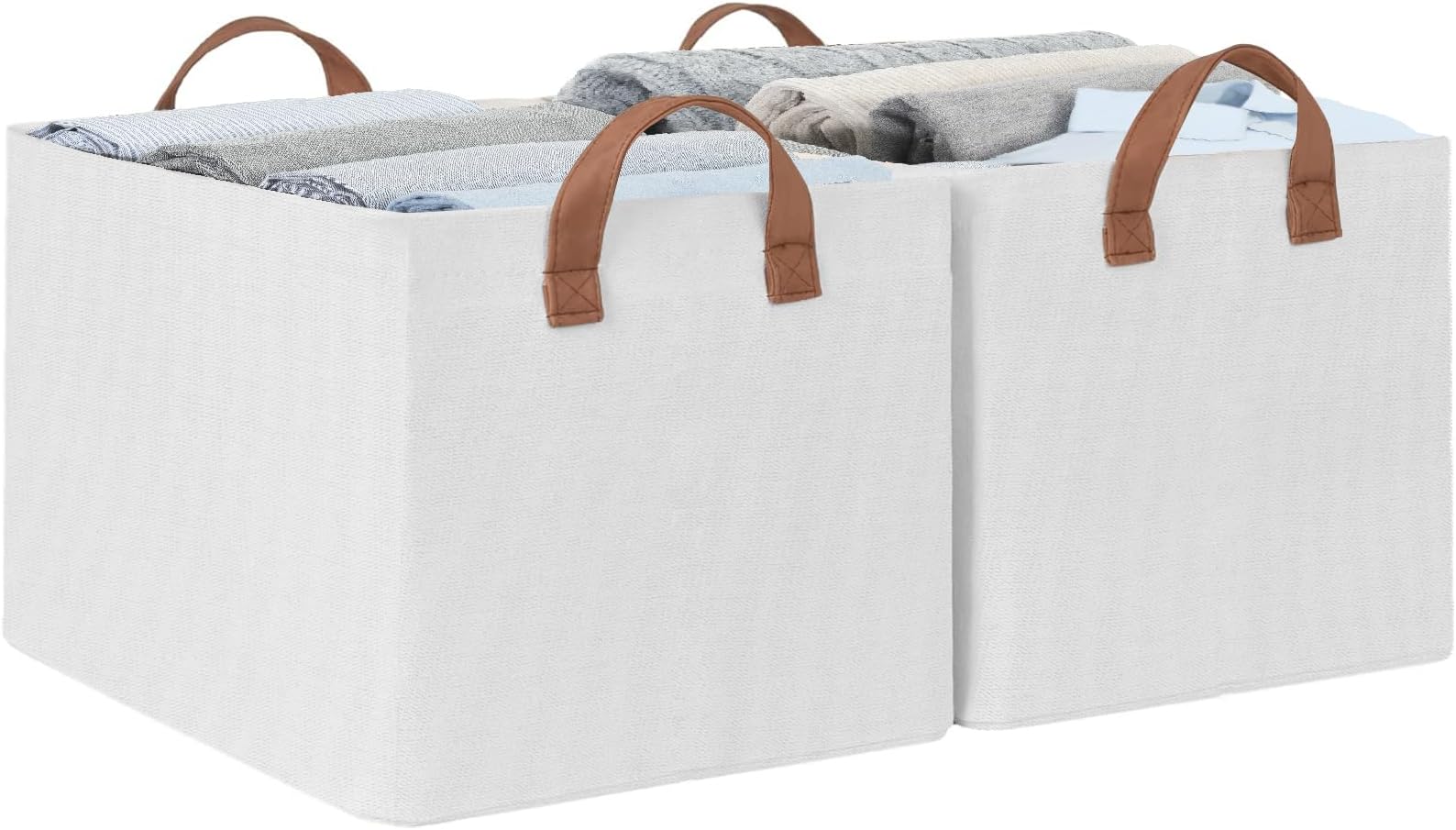Amazon.com: StorageTastic Storage Bins, 3-Pack Large Storage Box with ...
