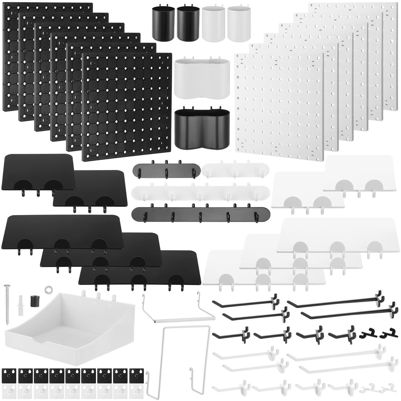 Buy 12 Pcs Pegboard Combination Kit Pegboard Organizer Kits Pegboard ...