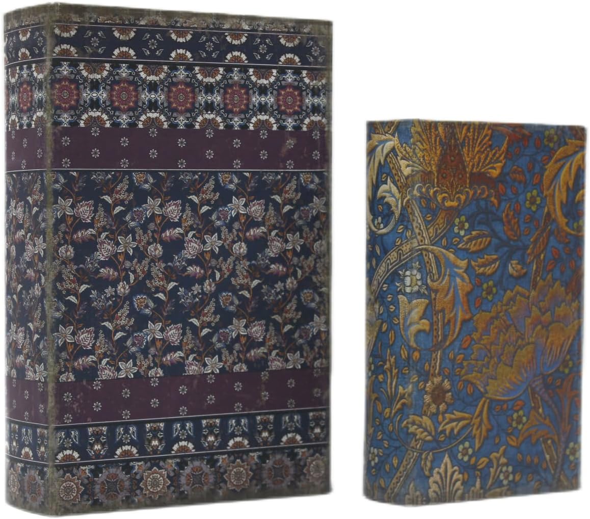 Amazon.com: ZWUCAY Decorative Book Boxes Set,Magnetic Lock Faux Wooden ...